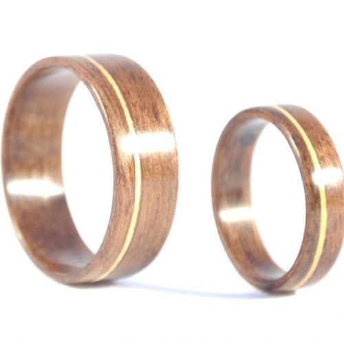 Wedding rings by Wooden Ring Store